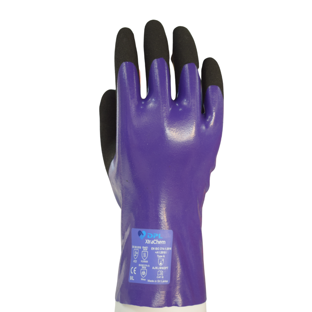 DPL, Xtra Chem 18gge Nylon liner with Nitrile double coating ⋆ PPE-ONLINE