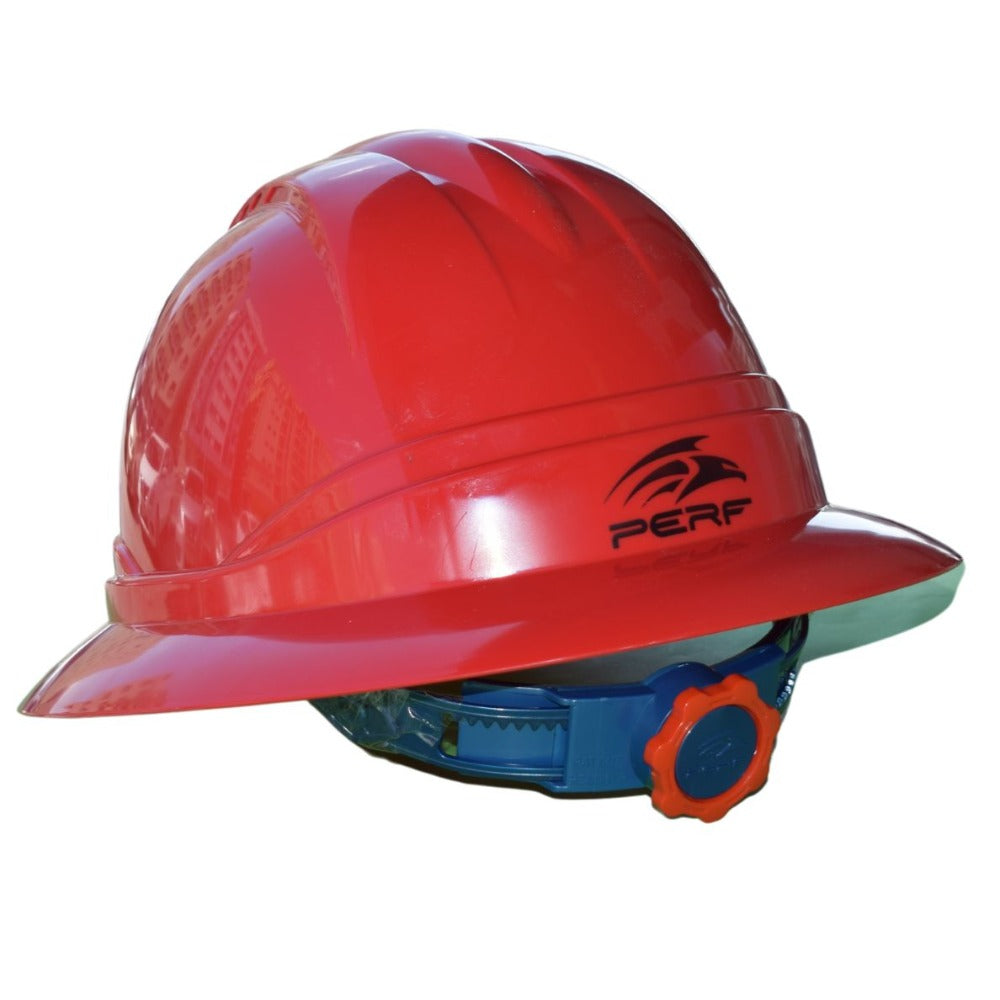 Perf Full Brim Helmet: HDPE Material and High-Quality Sweatband