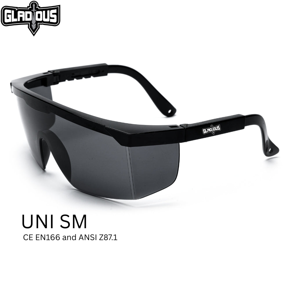 Safety Glass, Gladious, Uni ⋆ Smoke ⋆ PPE-ONLINE